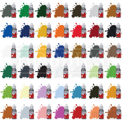 Humbrol Acrylic Model Paint 14ml Bottles Full Set Matt Gloss Metallic ...