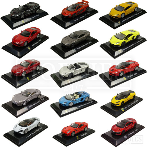 Supercar Collection Diecast Car Models 1/43 Scale McLaren Ferrari ...