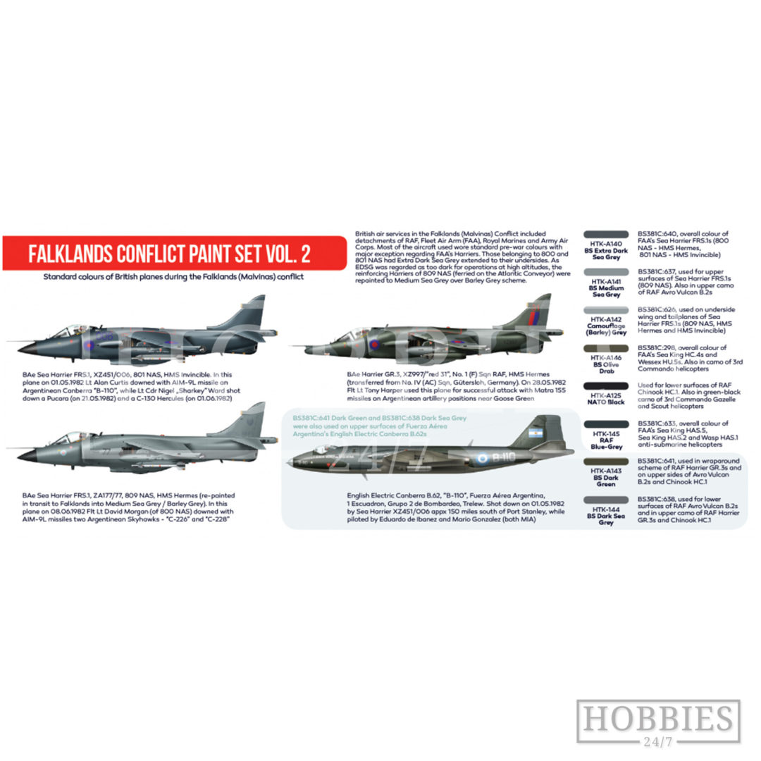 Falklands Vol.2 RAF Hataka Modern Aviation Paint Set - Hobbies247 Model ...