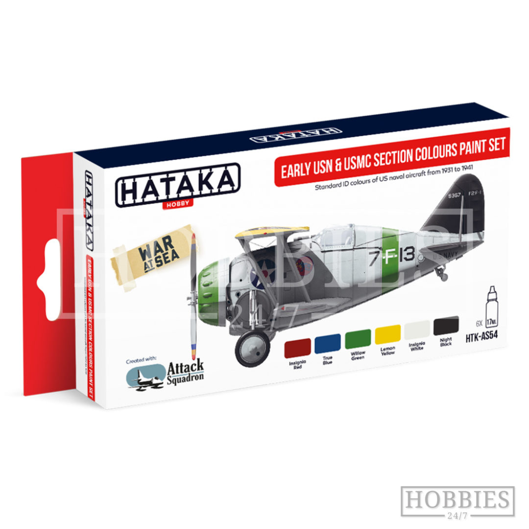 Hataka Early USN & USMC WWII Paint Set - Hobbies247 Model Shop