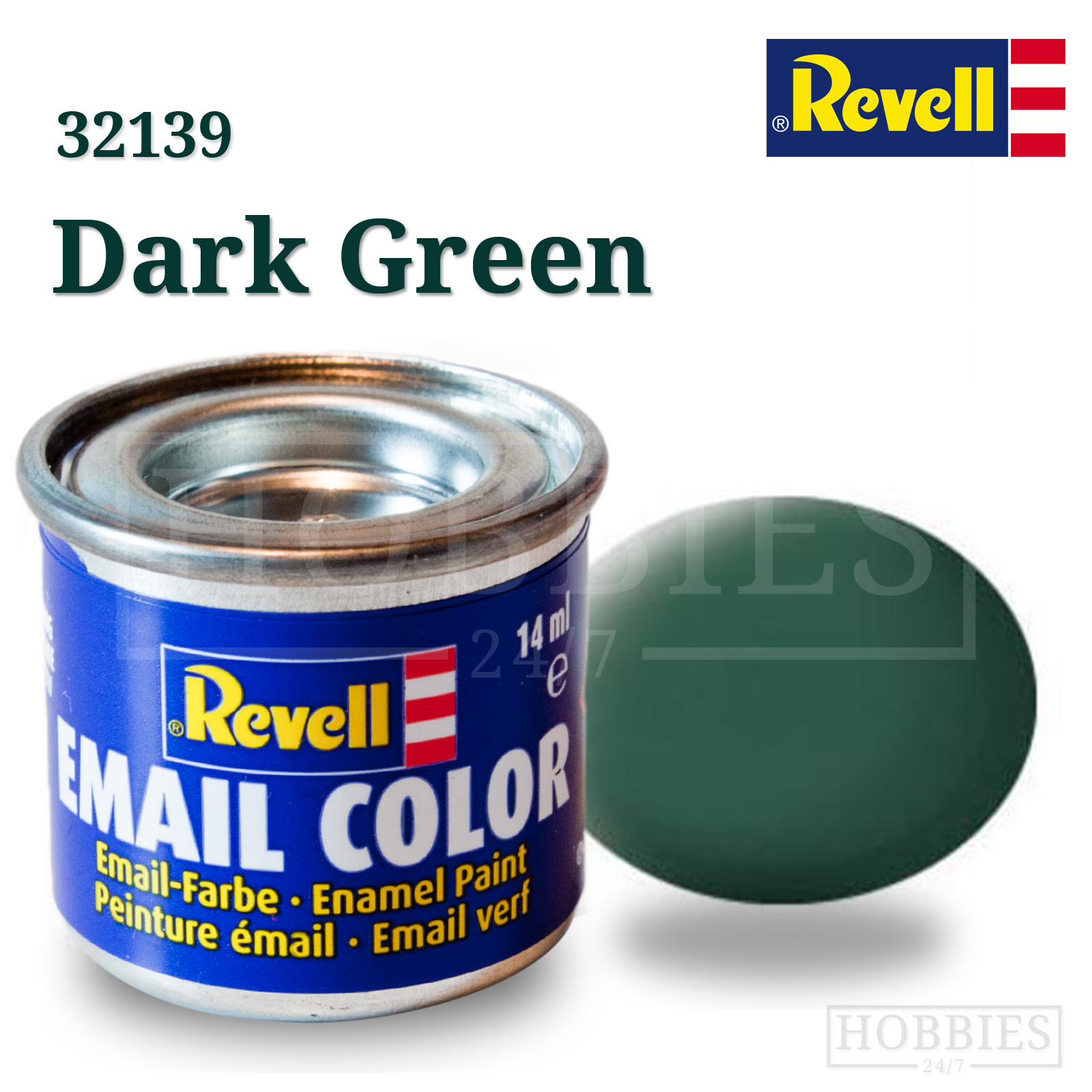 Mat 39 Dark Green - Revell Enamel 14ml Tin - Hobbies247 Online Model Shop