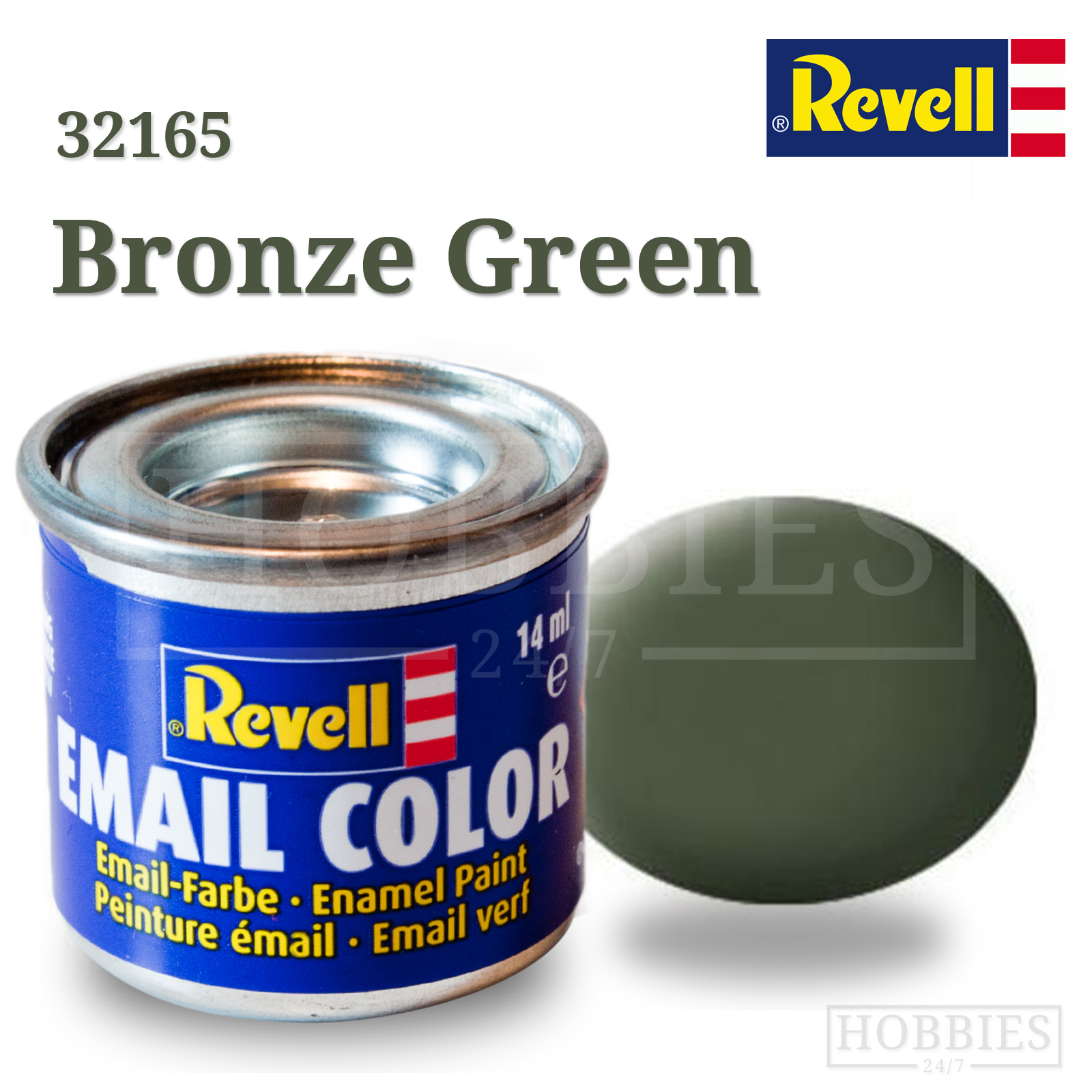 Mat 65 Bronze Green - Revell Enamel 14ml Tin - Hobbies247 Online Model Shop