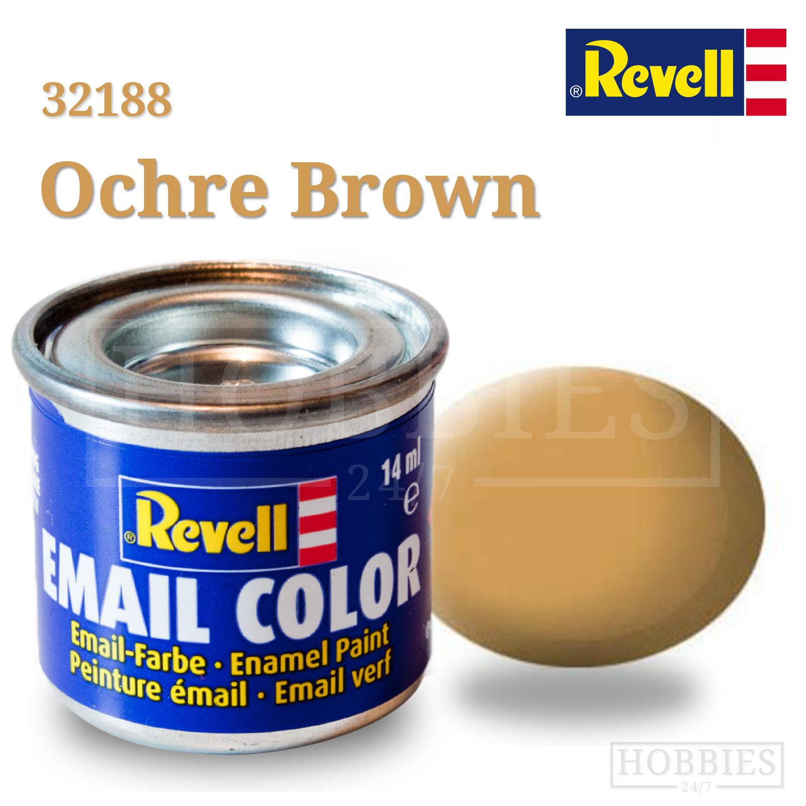 Mat 88 Ochre Brown - Revell Enamel 14ml Tin - Hobbies247 Online Model Shop