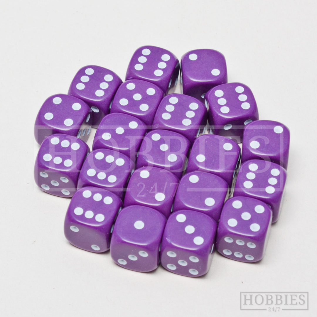 Purple 12mm Six Sided Dice D6 - Hobbies247 Model Shop