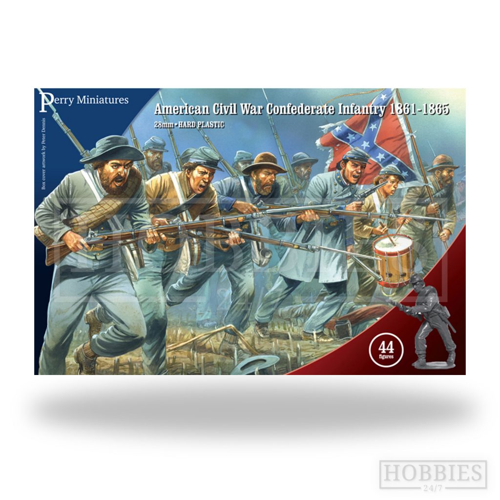 Perry Miniatures American Civil War Conf Infantry 1861-5 28mm Figures ...