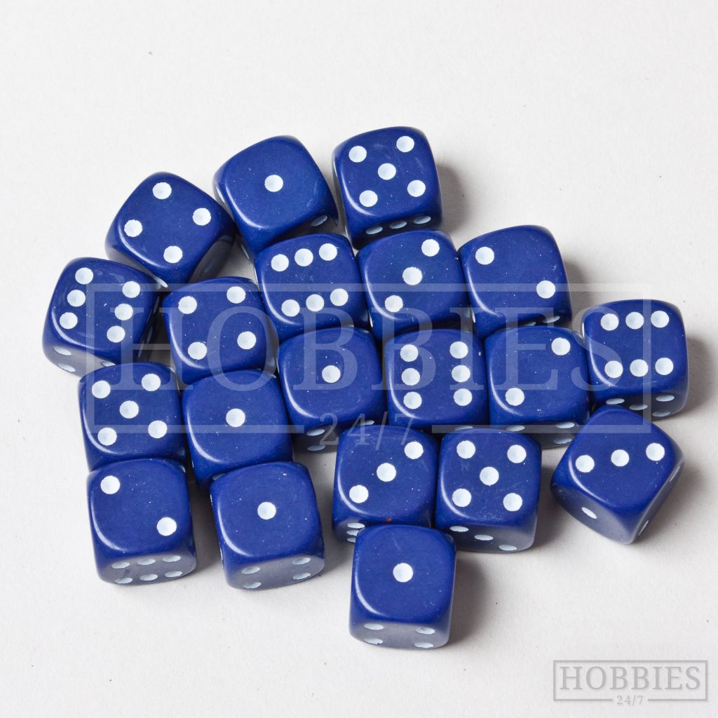 Dark Blue 14mm Six Sided Dice D6 - Hobbies247 Model Shop