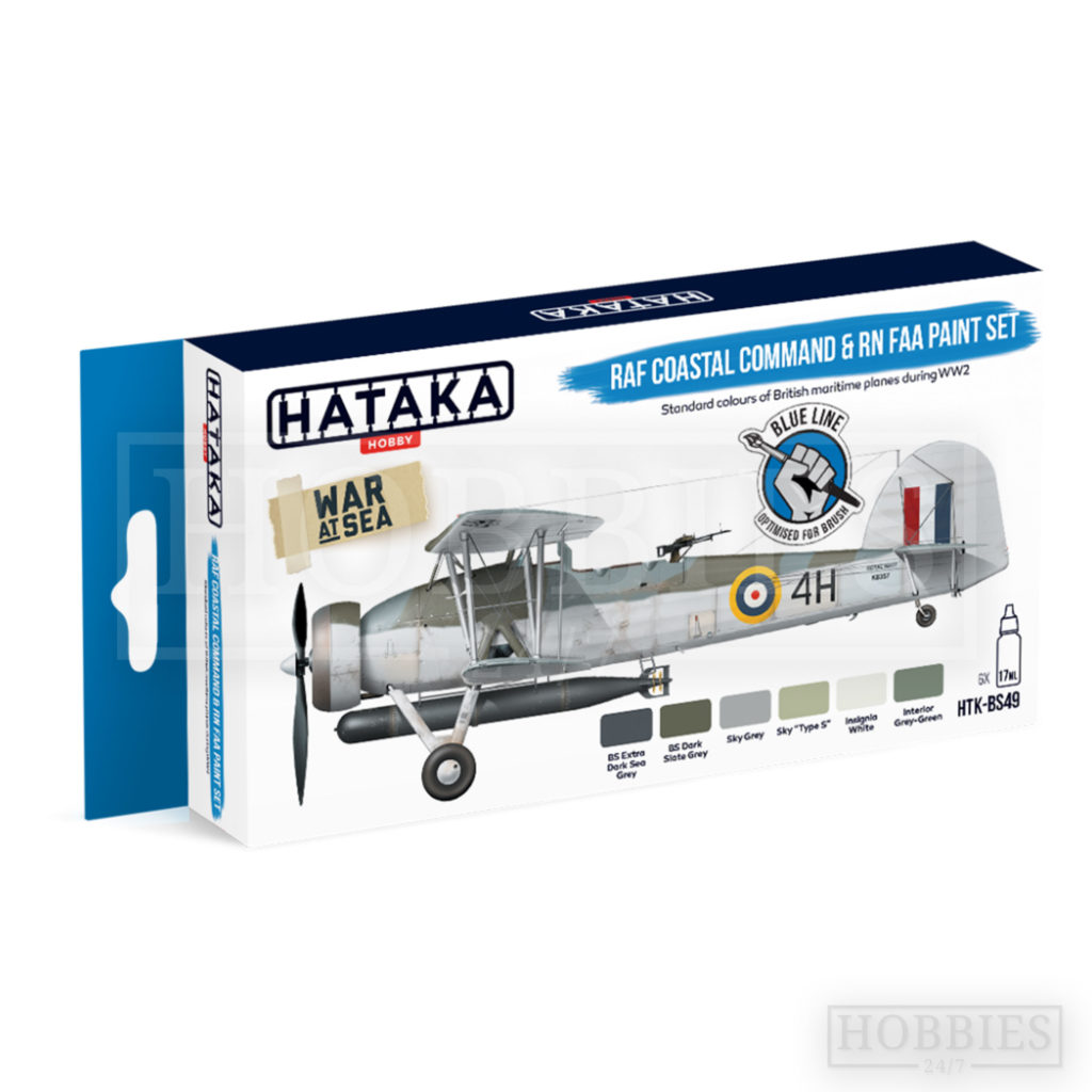 Hataka Raf Coastal Command-Rn Faa Paint Set - Blue Line - Hobbies247 ...