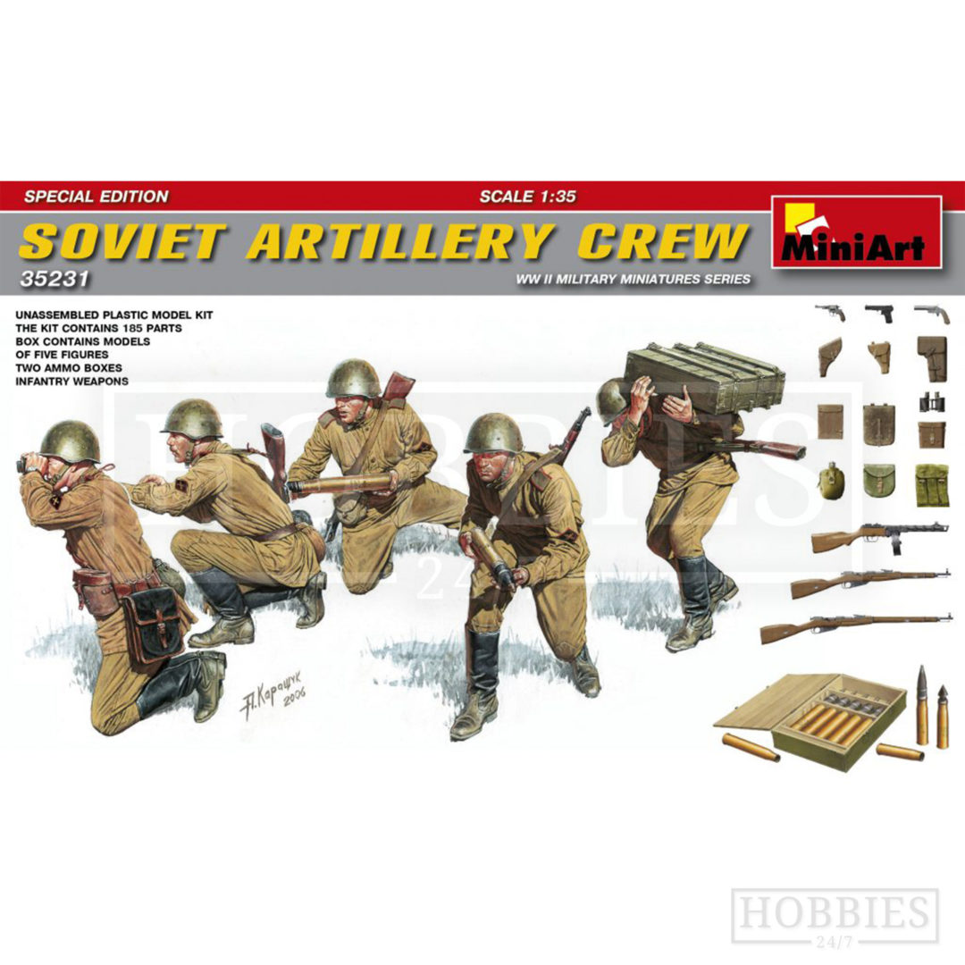 Miniart Soviet Artillery Crew Special Edition 1/35 - Hobbies247 Model Shop